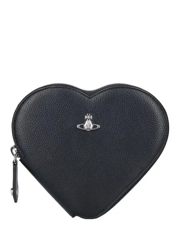 VIVIENNE WESTWOOD Heart Shaped Shoulder Bag - Black