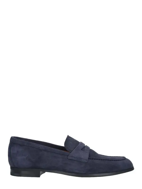 CHURCH`S 100% Calf Leather Flat Shoes - Blue