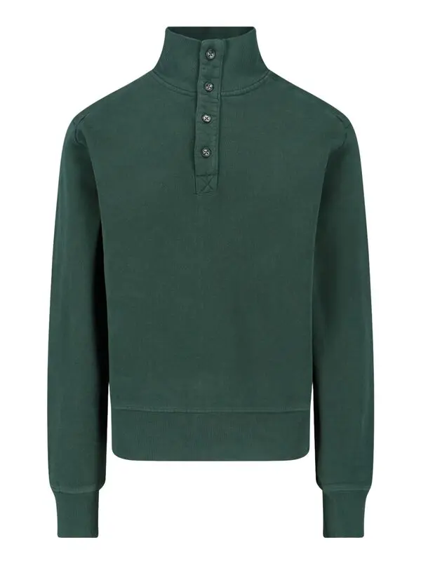 ENTIRE STUDIOS 100% Cotton Zip Up Hoodie - Green