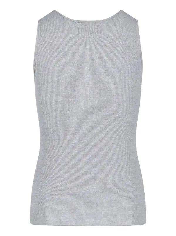 ERL Cotton-polyester Blend Crewneck Tank Top - Grey
