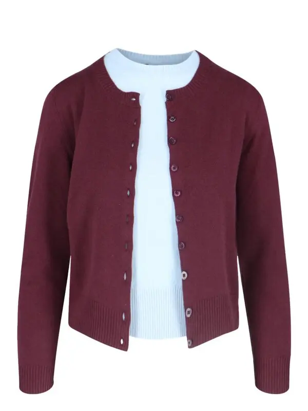 CANESSA 100% Cashmere Crewneck Sweater - Brown