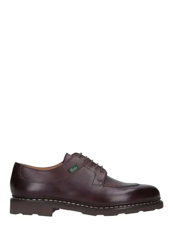 Paraboot Calf Leather Lace-up Derby Shoes - Brown
