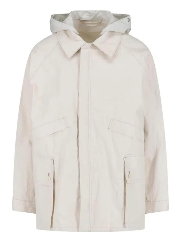 LEMAIRE Lemiare Linen-blend Hooded Jacket - Cream