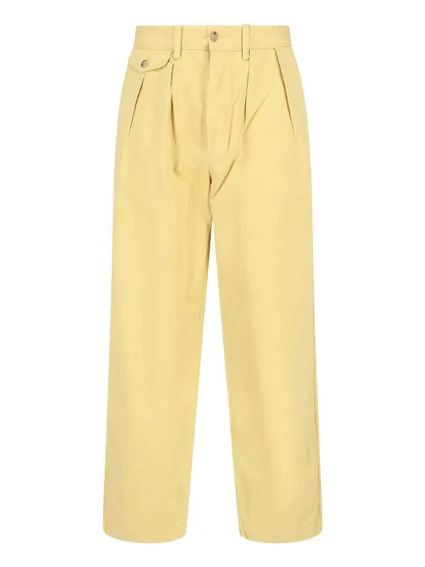 Polo Ralph Lauren 100% Cotton Tailored Trousers - Yellow