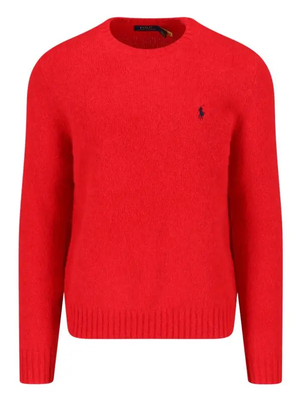 Polo Ralph Lauren Wool, Alpaca & Recycled Nylon Knit Sweater - Red