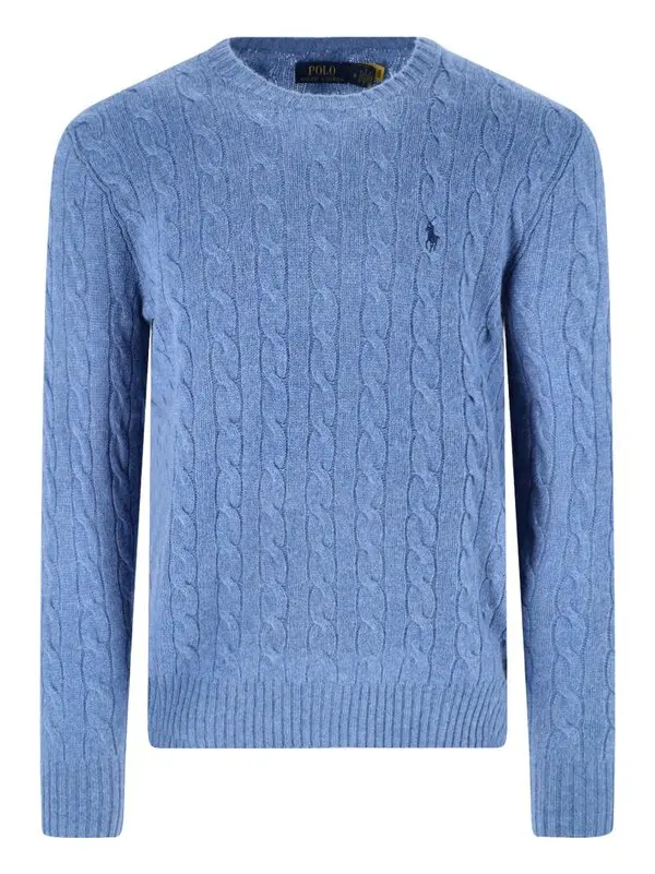 Polo Ralph Lauren Cable-knit Crewneck Sweater - Blue