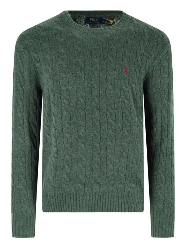 Polo Ralph Lauren Cable-knit Crewneck Sweater - Green