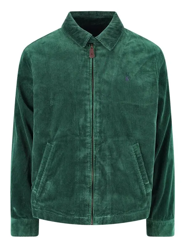 Polo Ralph Lauren Cotton Corduroy Zip-up Jacket - Green