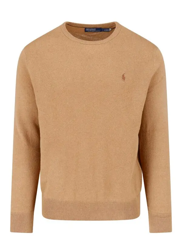 Polo Ralph Lauren 100% Wool Crew Neck Sweater - Brown