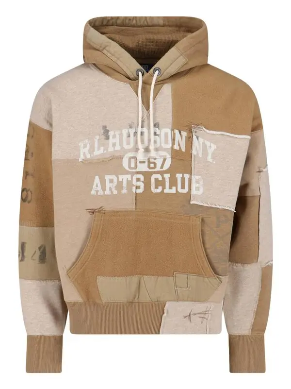 Polo Ralph Lauren Graphic Print Hooded Sweatshirt - Brown