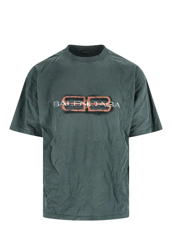Balenciaga 100% Cotton T-shirt - Green