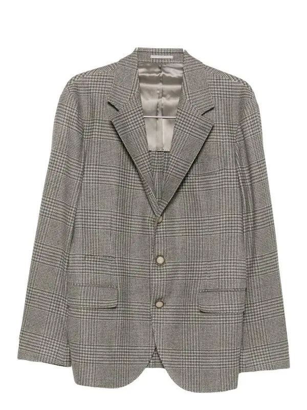 Brunello Cucinelli Wool Single-breasted Jacket - Green