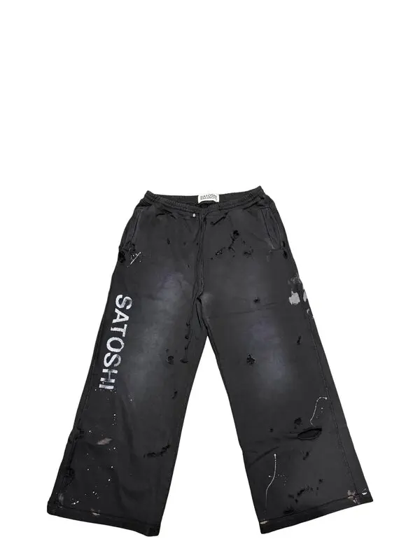 SATOSHI NAKAMOTO Luke Fleece Sweatpant - Black