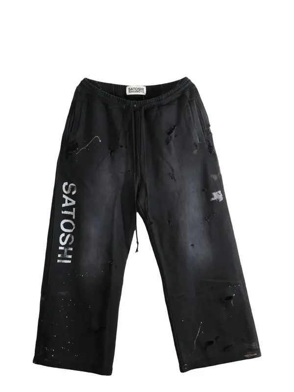 SATOSHI NAKAMOTO Luke Fleece Sweatpant - Black