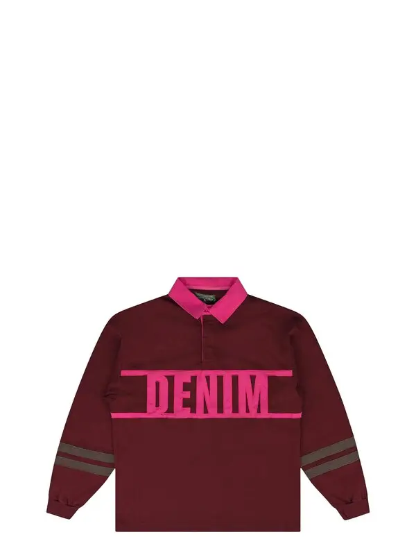 DENIM TEARS Sport Rugby Shirt - Red