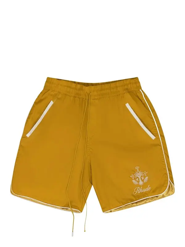 Rhude Mustard Shorts - Yellow