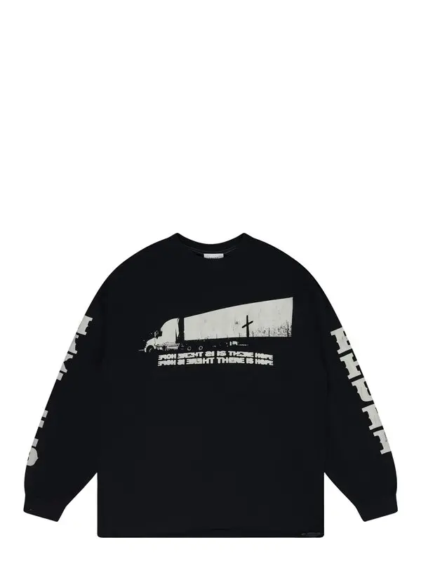 Rhude Cross Long-sleeve T-shirt - Black