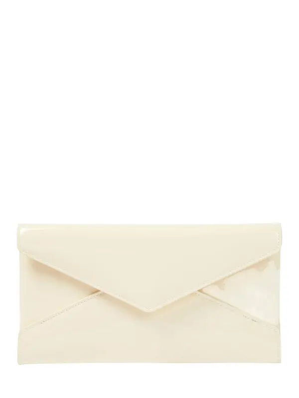 Saint Laurent Paloma Patent Clutch - Cream