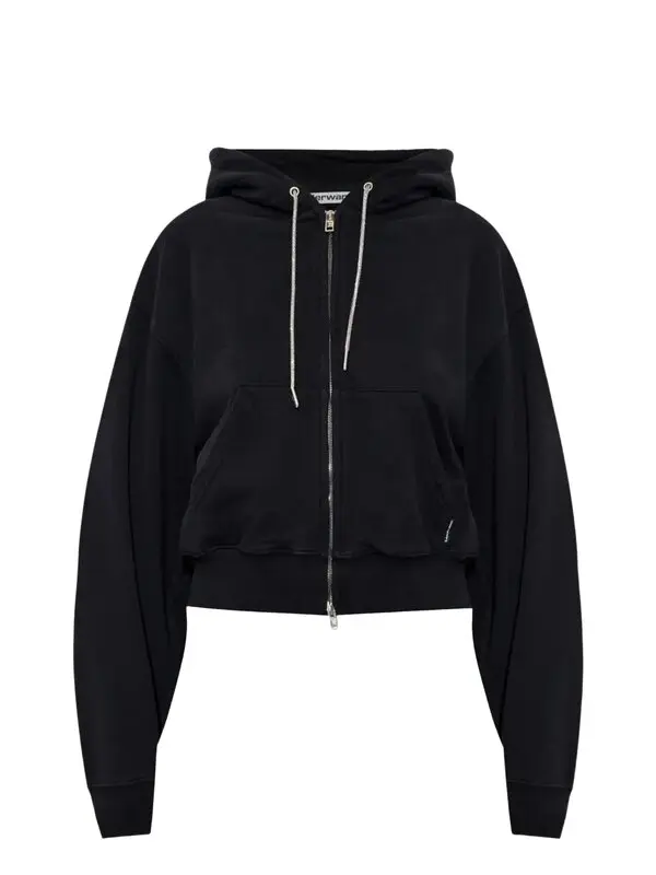 Alexander Wang Zip-up Hoodie - Black