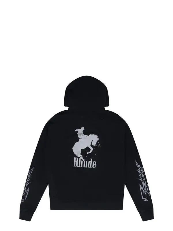 Rhude Tribal Box Hoodie - Black