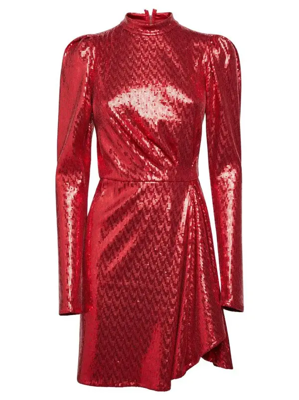 SVETA MILANO London Sequin Dress - Red
