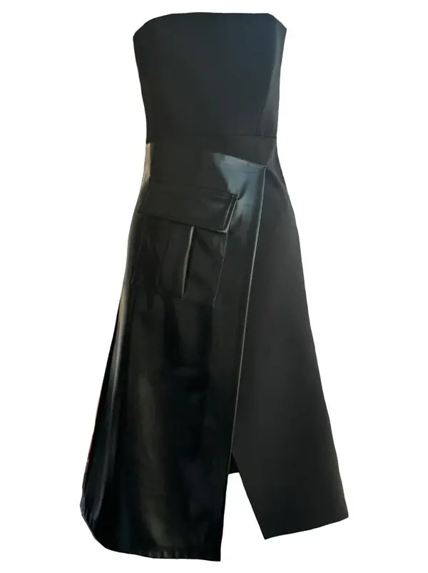 MIRIMALIST Savile Strapless Midi Dress - Black