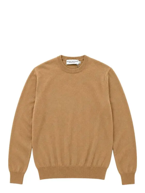 MAISON LOINTAINE Pure Prestige Cashmere Crew Neck Sweater - Brown