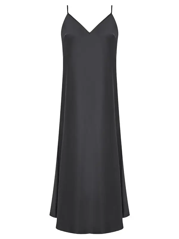 AVENUE 8 Lace Detailed Midi Dress - Black