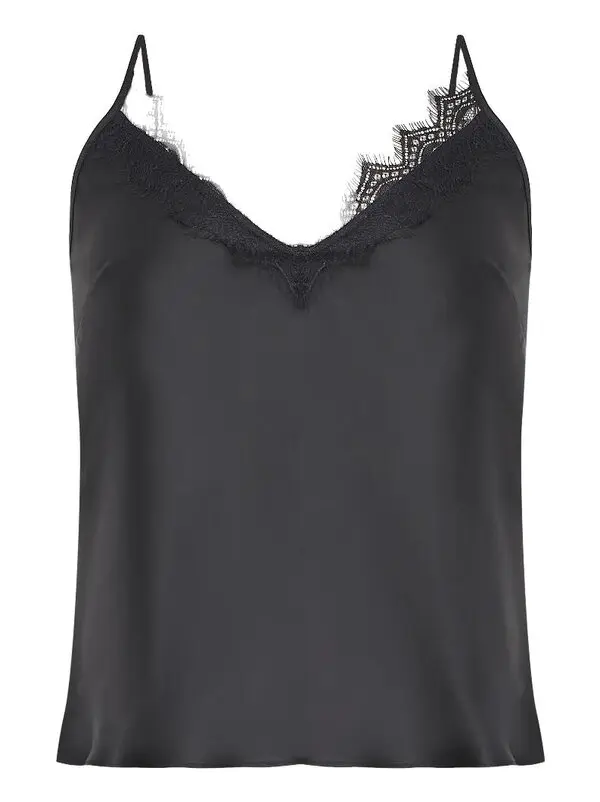 AVENUE 8 Lace Detailed Camisole - Black