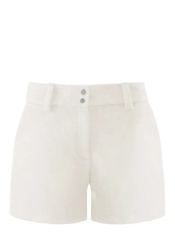 VESTIAIRE D'UN OISEAU LIBRE Cashmere Blend Tailored Shorts - White