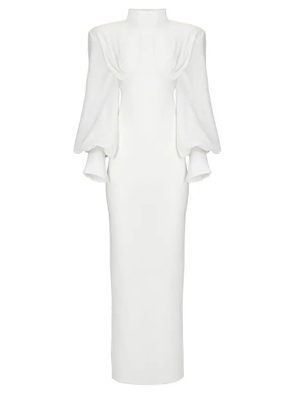 VESTIAIRE D'UN OISEAU LIBRE Pearl Dress - White