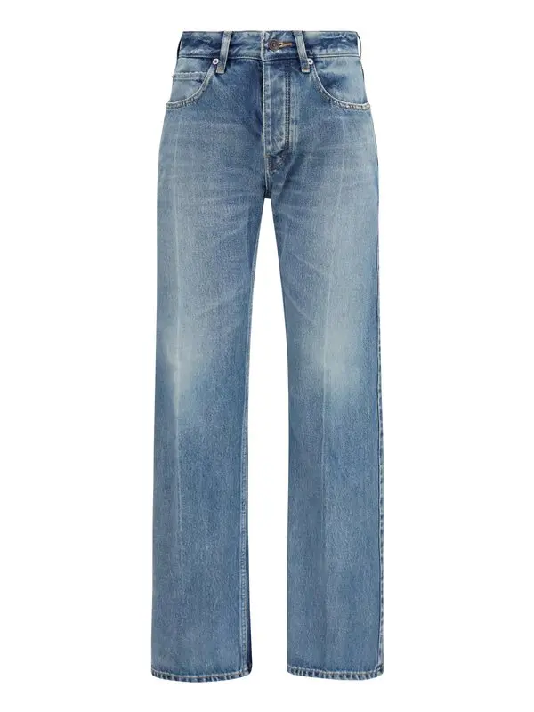 Balenciaga Straight-leg Denim Jeans - Blue