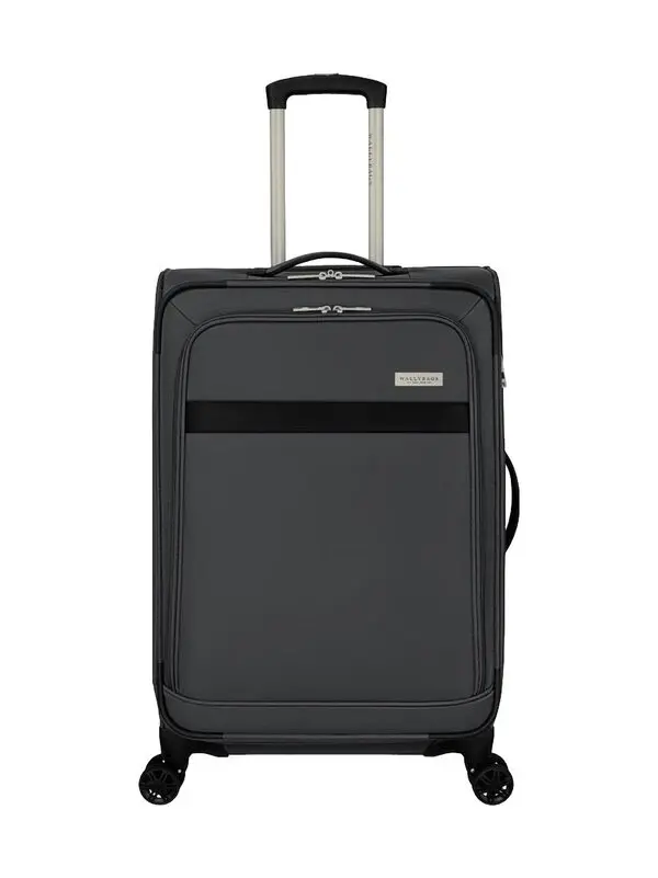 WALLYBAGS Stratford Softside Checked Spinner Luggage - Graphite