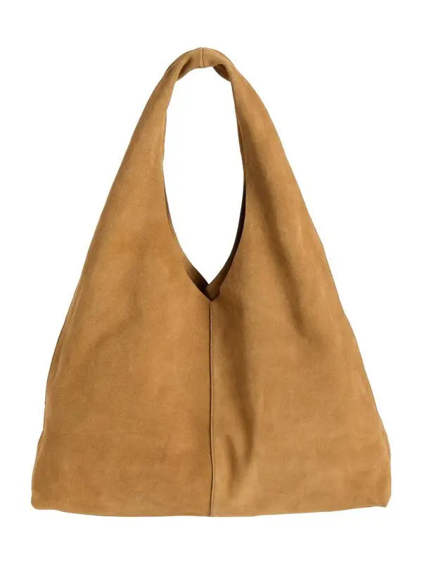 Mango Joel Suede Shoulder Bag - Medium Brown