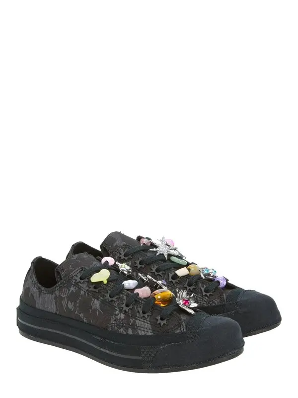 CONVERSE X COLLINA STRADA Chuck 70 Ox Sneakers With Embellished Laces - Black/black/black