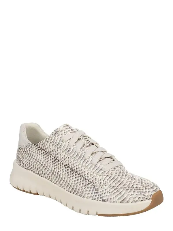 Vionic Uptown Sneaker - Ivory Python Leather