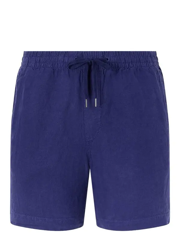 Polo Ralph Lauren Straight-leg Linen Shorts - Navy