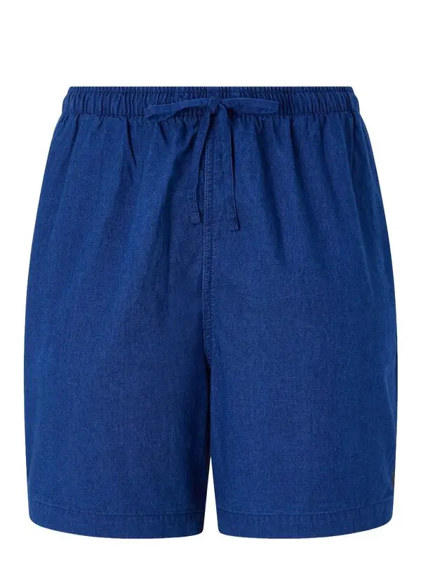 Polo Ralph Lauren Wide-leg Cotton Shorts - Blue