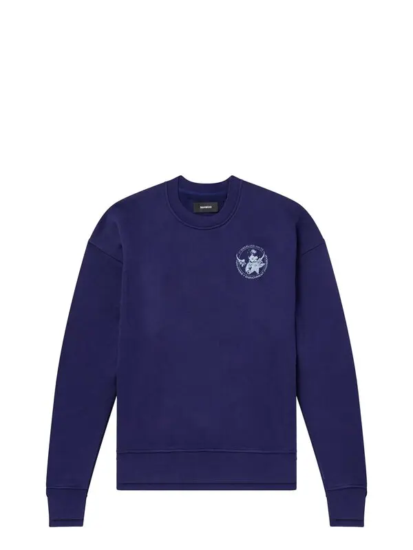 NAHMIAS Youth Enrichment Logo-print Cotton Sweatshirt - Navy
