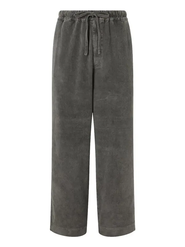 Officine Générale Fernand Wide-leg Corduroy Trousers - Gray