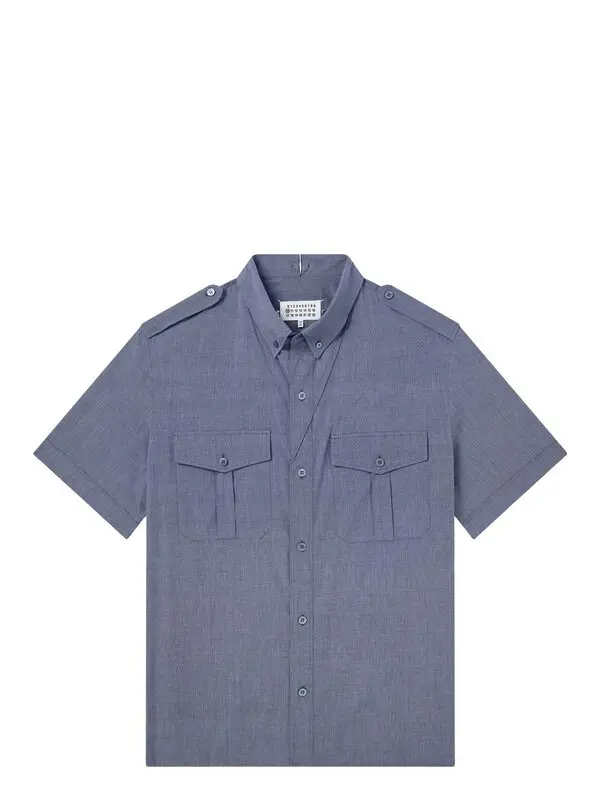 MAISON MARGIELA Cotton Shirt - Blue