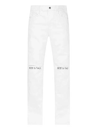 RtA Bryant Skinny Jeans - White
