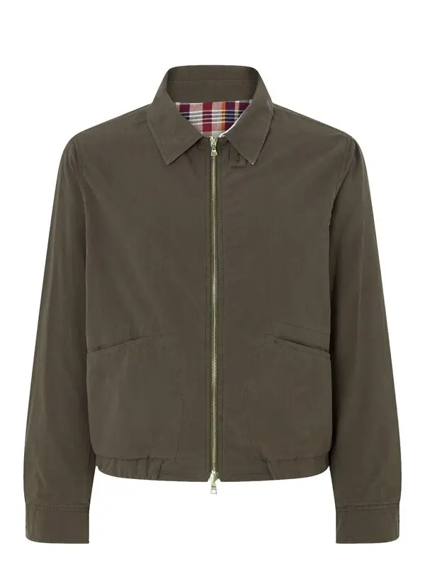DRAKE'S Cotton-twill Jacket - Green