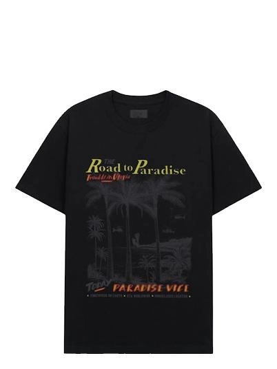 RtA Colin Oversized Short Sleeve Tee Shirt - Black