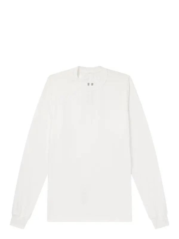 Rick Owens Crewneck Cotton-jersey Shirt - White