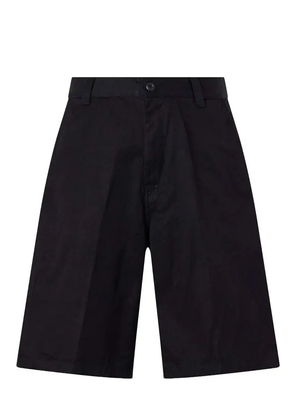 Carhartt Work In Progress Brader Straight-leg Cotton-twill Shorts - Black