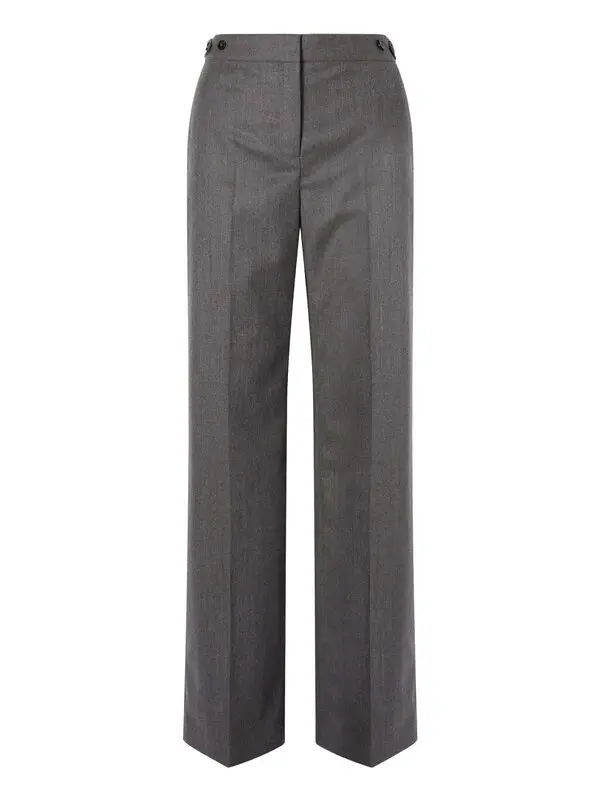 Stella McCartney Wool Straight-leg Pants - Gray
