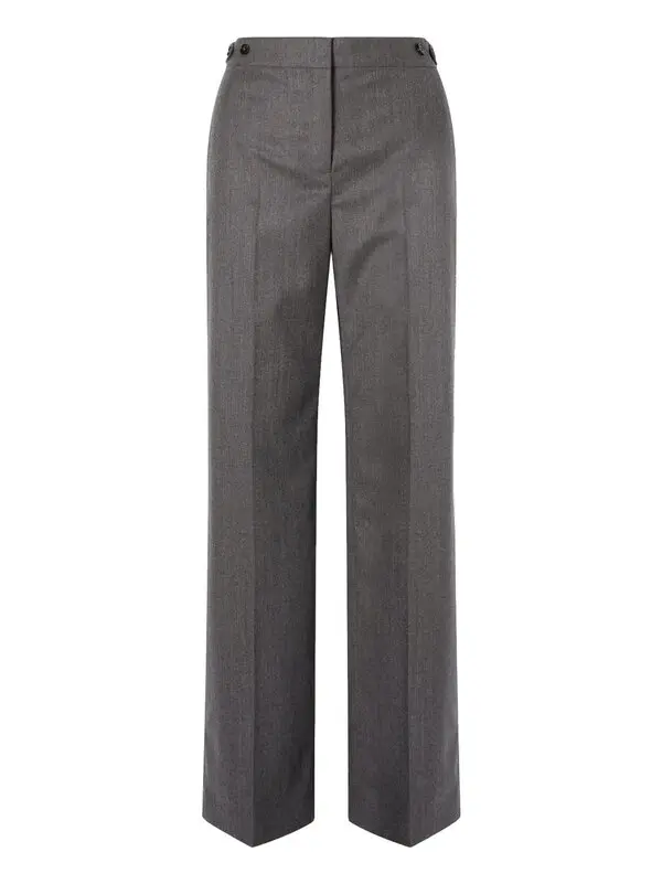 Stella McCartney Wool Straight-leg Pants - Gray