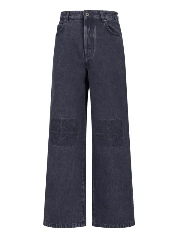 Loewe Wide Jeans "anagram - Black