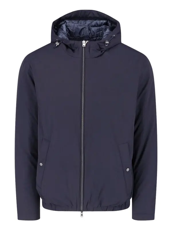 Herno Hooded Jacket - Blue